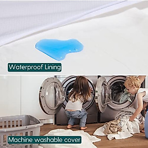 BABELIO Pack n Play Mattress Pad 38" x 26", Quatro-fold Mini Crib Mattress, Portable Foldable Pack and Play Mattress/Baby Play Mat/Playpen Mattress 3 in 1 (Travel Bag Included)