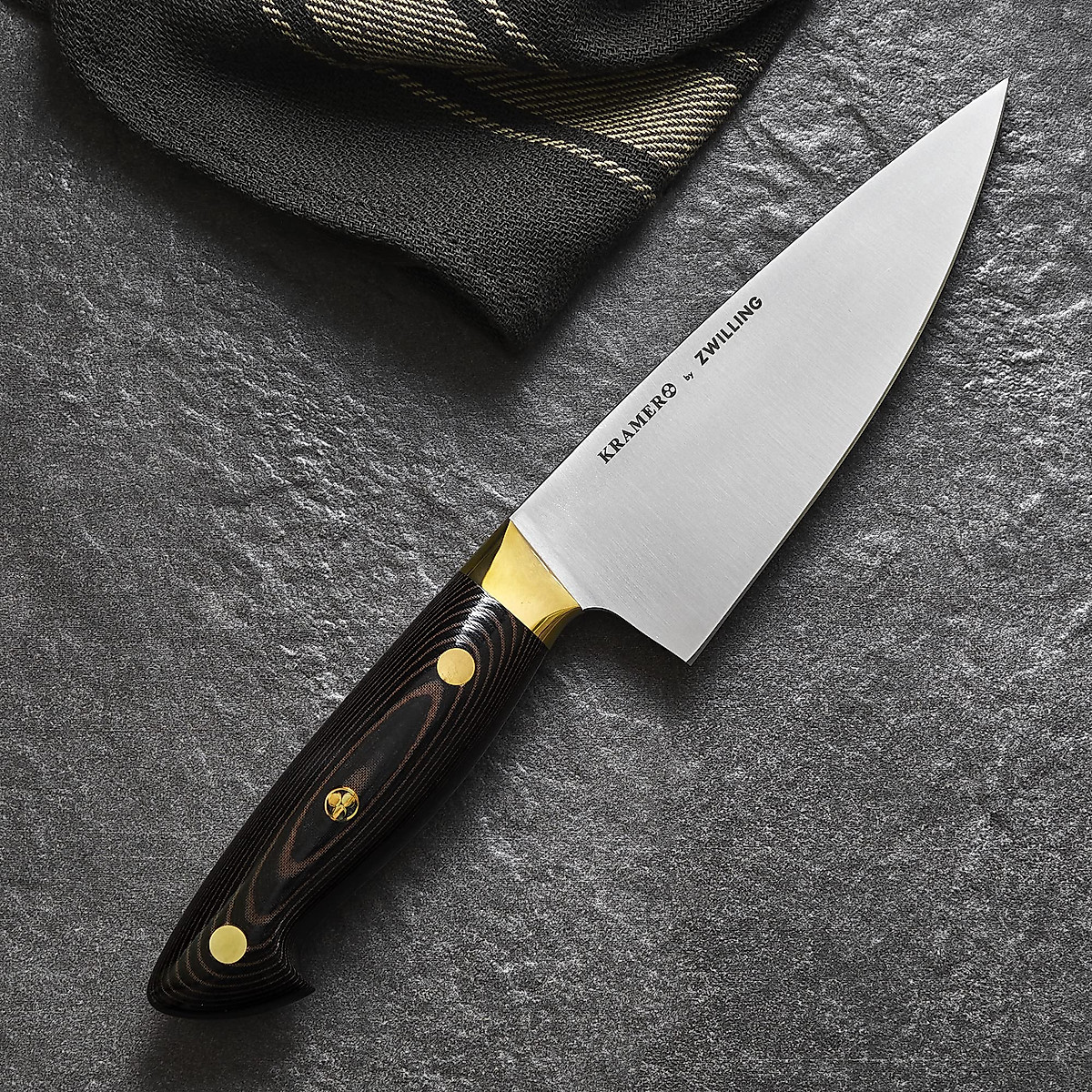 KRAMER by ZWILLING EUROLINE Carbon Collection 2.0 6-inch Chef's Knife, Stainless Steel