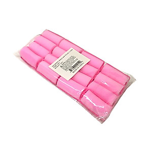 Pink Foam Sponge Hair Rollers (Large 16pc)