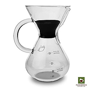 Chemex Pour Over Coffee Lid – Made by ParkBrew Coffee Co. and Fits Chemex 6, 8, and 10 Cup PourOver Coffee Carafe, Bodum, Bean Envy, Coffee Gator, and Other Classic Pour Over Coffee Makers or Drippers