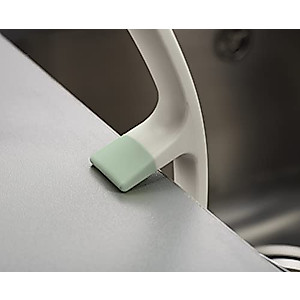 Joseph Joseph Edge Dish Brush with Integrated Sink Rest, Light Stone/Sage