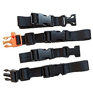HDHYK 2 Pack Backpack Chest Strap- Nylon - Adjustable Universal (Black)