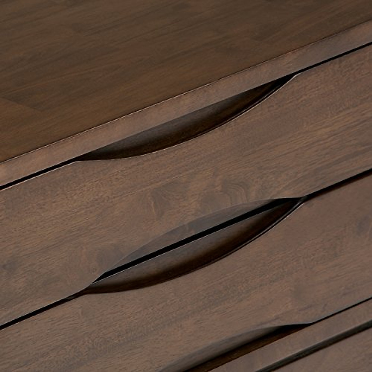 SIMPLIHOME Harper Solid Hardwood 22 inch wide Square Mid Century Modern End Side Table in Walnut Brown with Storage, 2 Drawers, for the Living Room and Bedroom