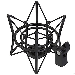 LyxPro MKS1-B Condenser Spider Microphone Shockmount, Anti Vibration and Isolation - Black