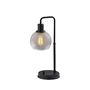 Adesso Home SL3711-01 Transitional Table Lamp from Barnett Collection in Black Finish, 10.50 inches