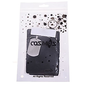 COSMOS 2 Pcs Military Dog Tags with 23.5 Inch Nickel Plated Steel Ball Chains