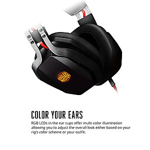 Cooler Master Pulse MH-750 Over-Ear Headset with Mic, Virtual 7.1 Channel Surround Sound with Exclusive Bass FX Technology