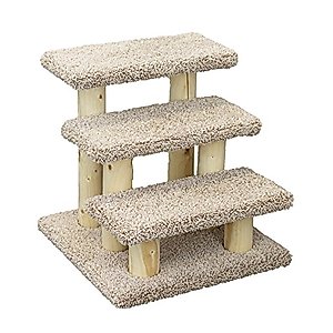 New Cat Condos 120223 Pet Stairs, Neutral, Large
