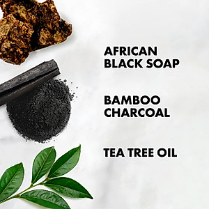 Shea Moisture African Black Soap Bamboo Charcoal Deep Cleansing Shampoo 13 OZ./384 mL(Packaging may vary)
