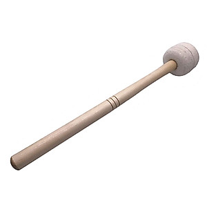 Jiayouy 14.17" Bass Drum Mallet Stick Timpani Mallets Wool Felt Head & Wood Handles Drum Stick Percussion Instrument Band Accessory 1Pcs