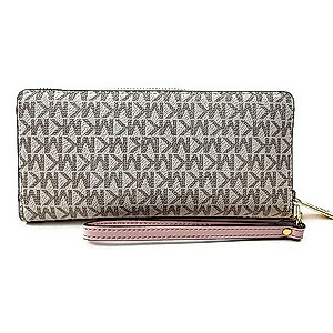 Michael Kors MICHAEL Michael Kors Jet Set Travel Continental Wallet Wristlet (Powder Blush Multi)