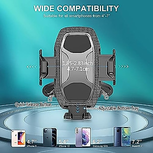 ZaisuiFun Phone Mount for Car Vent, Cell Phone Holder Car Hands Free Phone Stand for Car Phone Holder Mount Fit iPhone, Smartphone, Cell Phone Automobile Cradles Universal