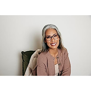 Peepers by PeeperSpecs Women's Nature Walk Soft Square Reading Glasses, Tortoise/Aqua, 49 + 1.5