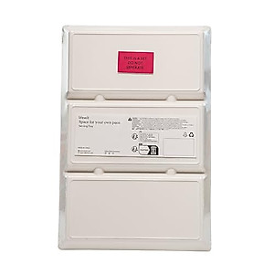 Lifewit Serving Tray Divided for Party Supplies, 4 PCS 15" x 10" Plastic Platters for Serving Food, White Reusable Tray for Veggie, Snack, Fruit, Cookies, Desserts in Kitchen/Pantry