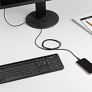 Amazon Basics USB-A to Lightning ABS Charger Cable, MFi Certified Charger for Apple iPhone 14 13 12 11 X Xs Pro, Pro Max, Plus, iPad, 6 Foot, Black