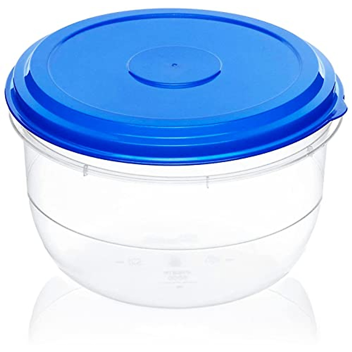 DecorRack Food Storage Container, 5.5 Quarts, BPA Free- Plastic, Food Grade Safe, Heavy Duty Dry Storage Containers, Round Large Food Container Bowl with Airtight Lid (1 Pack)