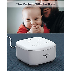 elesories S3 White Noise Machine, Portable Sleep Therapy Sound Machine for Adults Baby Kids Sleeping