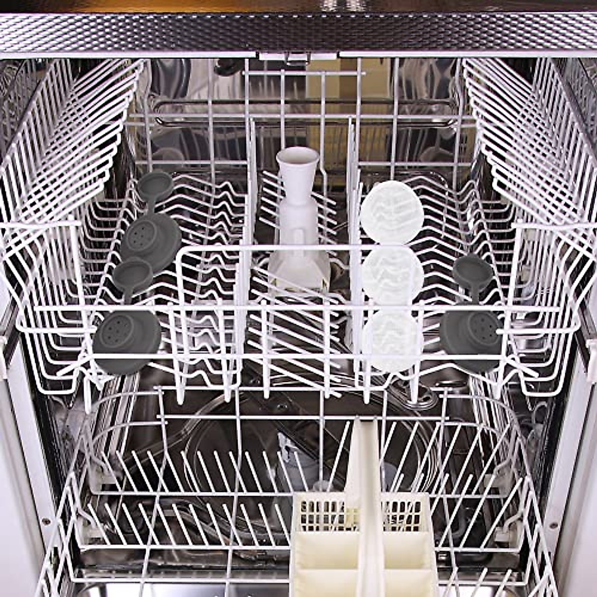 Sophico Mini Salt and Pepper Shakers with Moisture Proof Lids, 1.6oz Small Spice Shaker containers to go for Outdoor Camping Travel Picnic Lunch Boxes(DARK GREY- 3 PACK)