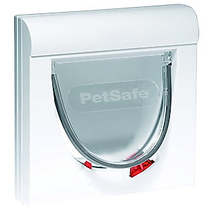 PetSafe Staywell, Magnetic Classic Cat Flap, Exclusive Entry, 4 Way Locking - White