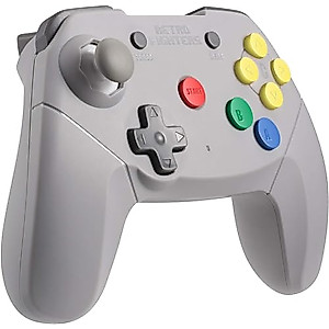 Retro Fighters Brawler64 Wireless Edition N64 Controller - Nintendo 64 - Gray