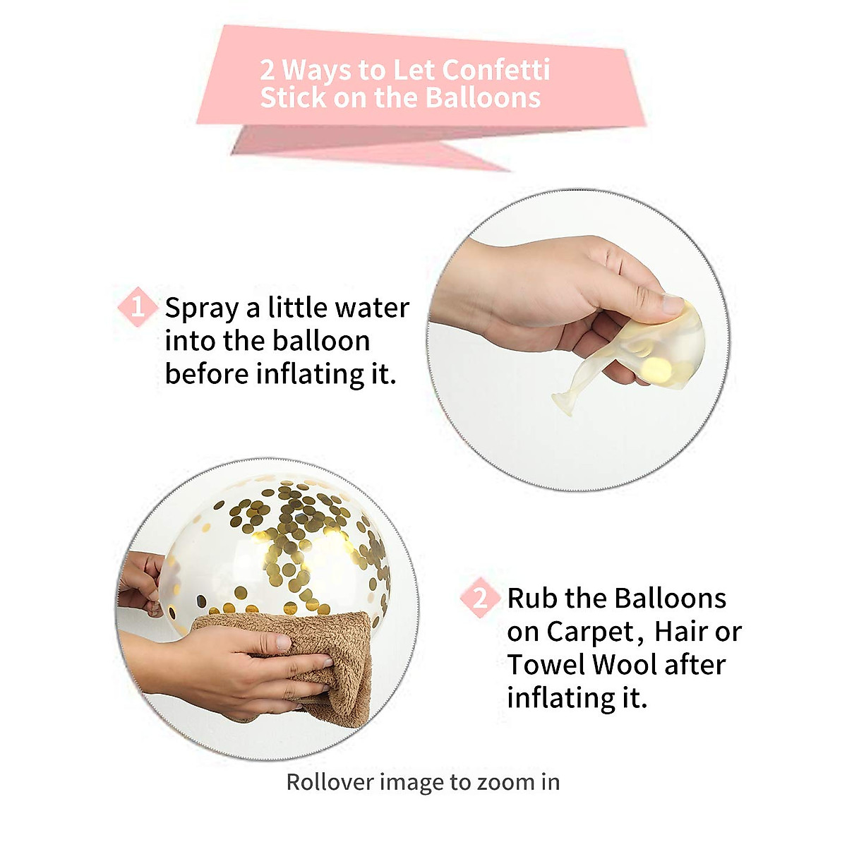 Pink Confetti Balloons 30 Pack 12 inch Latex Party Balloons with Confetti Dots for Wedding Engagement for Graduation Party Wedding Baby Shower Birthday Carnival Party Decoration Supplies.