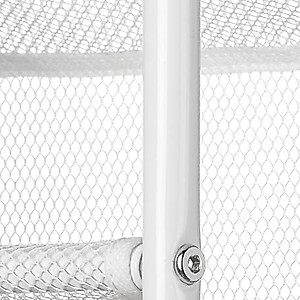 NKDS 12-Tier Over The Door Mesh Shoe Rack - 36 Pair - Metal - White