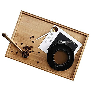 Serving Tray Household Tea Tray Rectangular Tray Household Breakfast Restaurant Tea Tray Fruit Tray Dessert Tray (Size : Small)