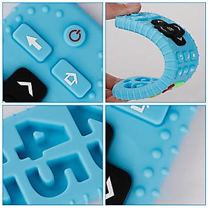 Baby Teething Toys for 0-6 Month, Tinabless Giraffe Baby Chew Toy and Teething Mitten Set, Silicone Teethers for Babies 6-12 Months, Christmas Stocking Stuffers for Boys&Girls