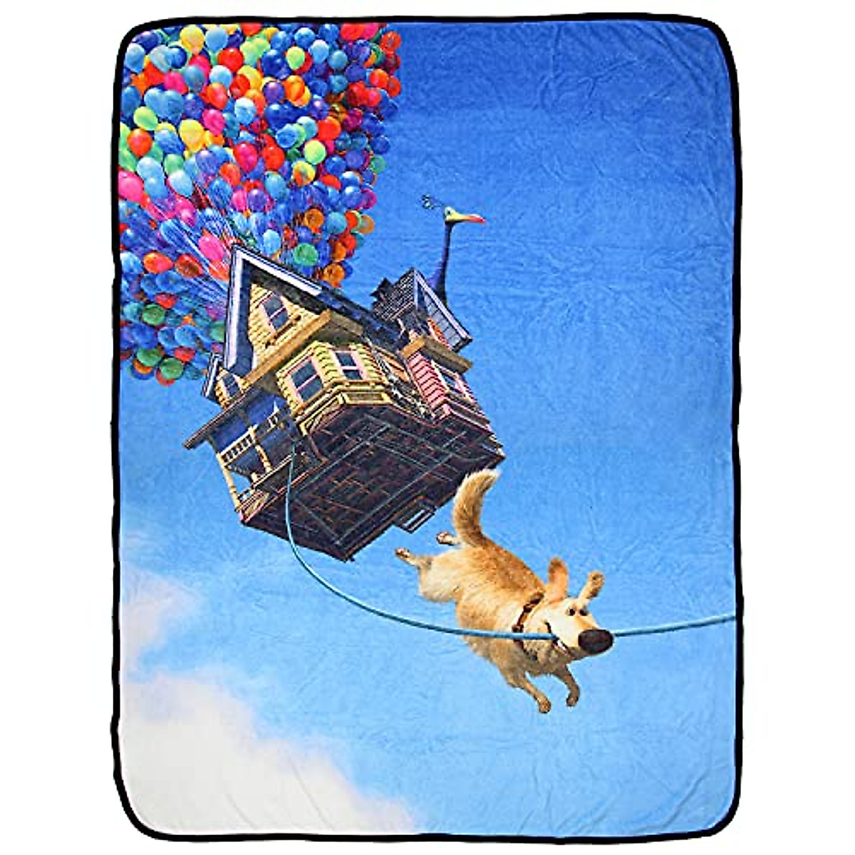 Disney UP Hang On Dug Micro Raschel Throw Blanket 46"x60" (116cm x 152cm)