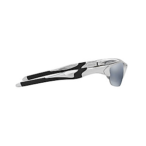 Oakley Men's Oo9153 Half Jacket 2.0 Low Bridge Fit Rectangular Sunglasses, Silver/Slate Iridium, 62 mm