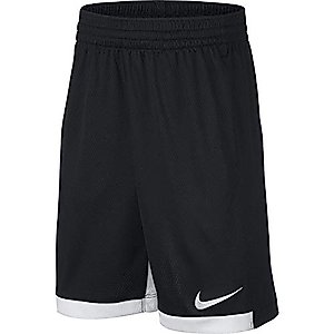 Nike 8" Dry Short Trophy, Dri-FIT Boys' training shorts, Athletic shorts, Black/White/White, XS