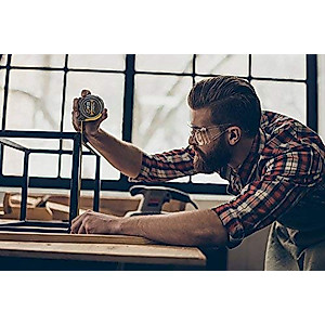 MulWark 26ft Measuring Tape Measure by Imperial Inch Metric Scale with Both-Side Metal Blade,Magnetic Tip Hook and Shock Absorbent Case-for Construction,Contractor,Carpenter,Architect,Woodworking