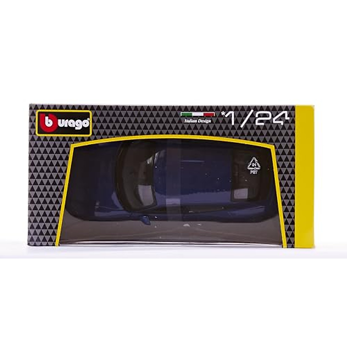 Bburago Porsche Taycan Turbo S in Blue in 1/24 Scale (18-21098B)