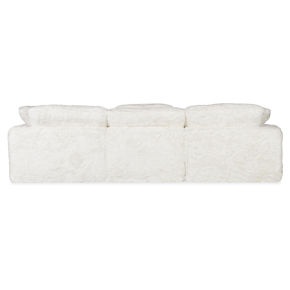 Barefoot Mega Plush 3-Seat Sofa in White Fabric by Hooker Furnishings