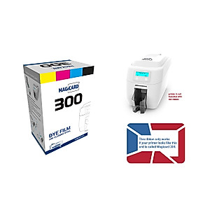 Bodno 2 x Magicard 300 Printer MC300YMCKO/2 Color Ribbon - YMCKO - 300 Prints Software Demo Card