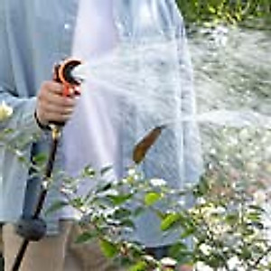 Giraffe Tools AW25 Wall Mounted Hose Reel Retractable 1/2" 78 ft Heavy Duty, Slow Rewind System, Any Length Lock, 9 Pattern Nozzle, Swivel Bracket, 78ft, Dark Grey