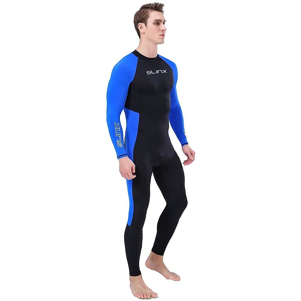 Full Body Dive Wetsuit Sports Skins Rash Guard for Men Women, UV Protection Long Sleeve One Piece Swimwear for Snorkeling Surfing Scuba Diving Swimming Kayaking Sailing Canoeing (L)