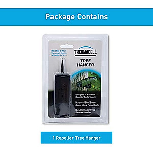 Thermacell Tree Hanger for Portable Repellers; Mount Thermacell Repellers to Wooden Surfaces Quickly and Easily; Maximizes Performance; Corrosion-Resistant, Hardened-Steel Screw, Black