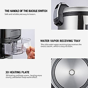 Onlicuf Commercial Electric Stainless Steel Rice Cooker 60-Cup Cooked (30-Cup UNCOOKED) 1350W for Restaurant