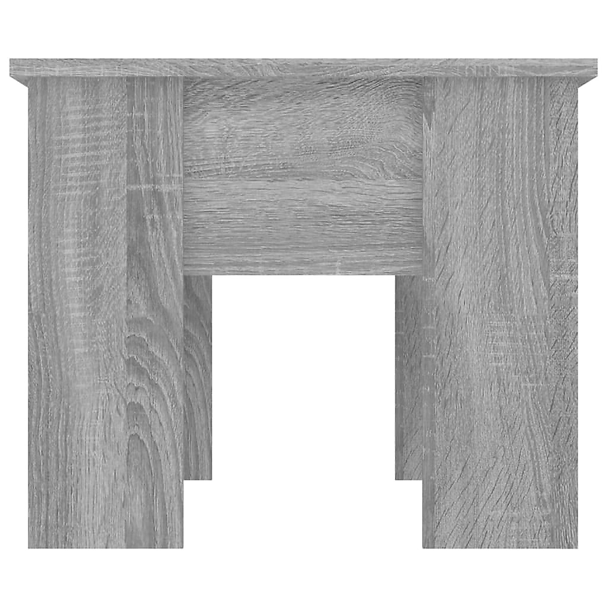 QJBSAVVA Coffee Table Gray Sonoma 31.1"x19.3"x16.1" Engineered Wood,Nightstand Industrial Tables Side Tables Sofa Table Suitable for Meeting Rooms, Reception Rooms, Offices