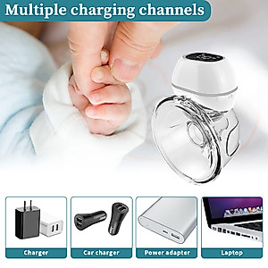 Aidmom Wearable Breast Pump Hands Free - S12 Pro Wireless Portable Elecctric Breast Pump for Breastfeeding, Double-Sealed Flange with Smart Display, Low Noise, 3 Modes, 9 Levels, 2 Pack