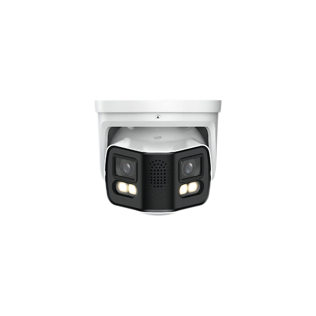 EmpireTech Security Camera Outdoor 4K Full-Color 2×4MP Dual-Lens 1/1.8" CMOS Smart Splicing IP POE Camera Outputs 180° Wide Angle, Two-Way Talk IPC-Color4K-T180 (White)