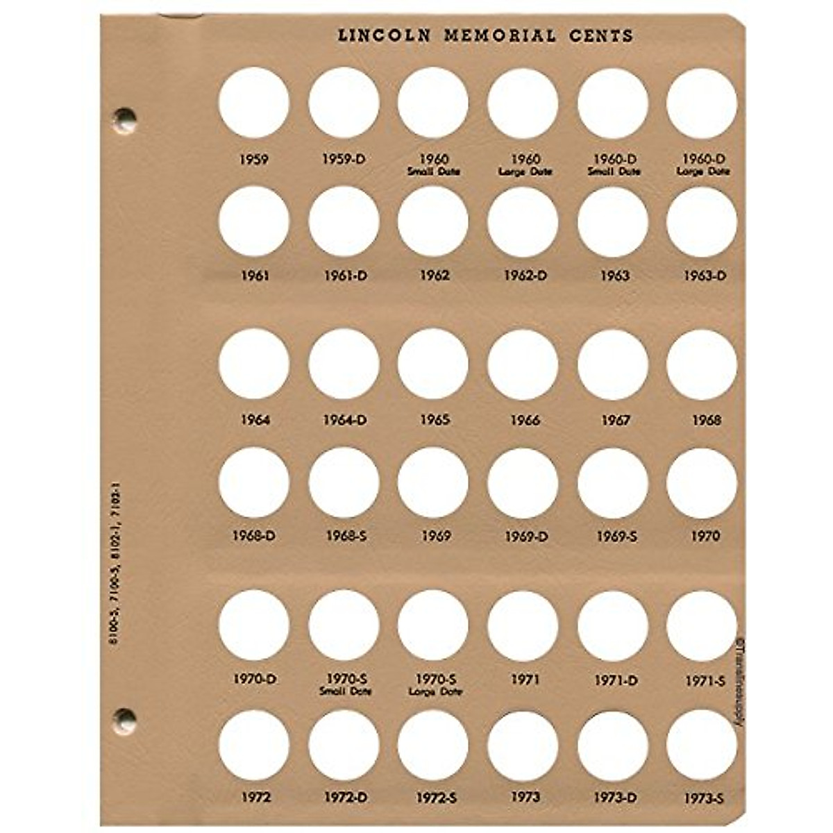 Dansco US Lincoln Memorial Cent Coin Album 1958 - 2009 #7102