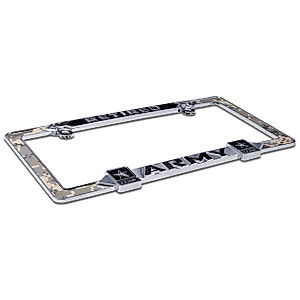 Army Retired 3D License Plate Frame