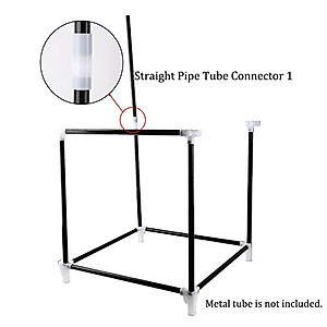 uxcell Shoe Rack Accessories Connectors Set, 16mm Inner Diameter for Repair Assembled Wardrobe, Replacement of Parts 16 Pcs