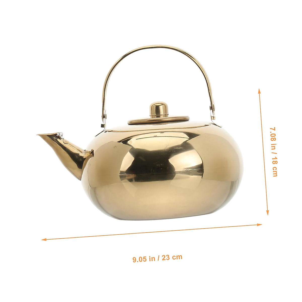 COLLBATH Stainless Steel Pot Heater Home Tea Maker Boiling Water Kettle Espresso Machine Loose Teapot Milk Strainer Coffee Espresso Coffee With Infusers Kettles Silver