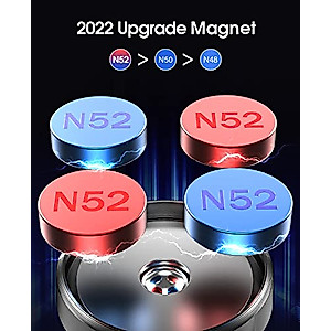 NIYEVN [2 Pack] Magnetic Phone Mount,[Upgrade Magnet] Magnetic Phone Holder for Car, Dashboard Phone Holder Mount 360 Adjustable,Car Mount for iPhone Samsung etc All Smartphones (Black)