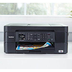 Brother Wireless All-in-One Inkjet Printer, MFC-J491DW, Multi-function Color Printer, Duplex Printing, Mobile Printing,Amazon Dash Replenishment Enabled, Black, 8.5 (MFCJ491DW)