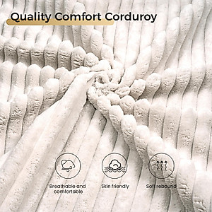 97 in Sofa Couch, Big Comfy Couch for Living Room, Cloud Couch with Oversized Armchair, Small Sofa with 24 in Deep Seat, Velvet Couch for Home and Apartment, Modern Couch, 3 Seater Couch, Beige