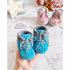 Troyarn Velvet Chenille Baby Blanket Yarn Amigurumi Yarn for Crocheting and Knitting Super Bulky 100 gr (132 yds) (10145 - Mushrooms)